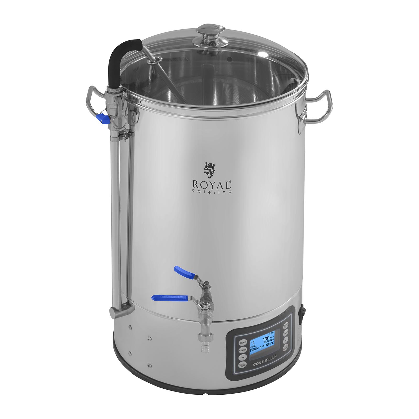 Kocioł warzelny zacierny mini browar do piwa LCD 40L 230V Royal Catering