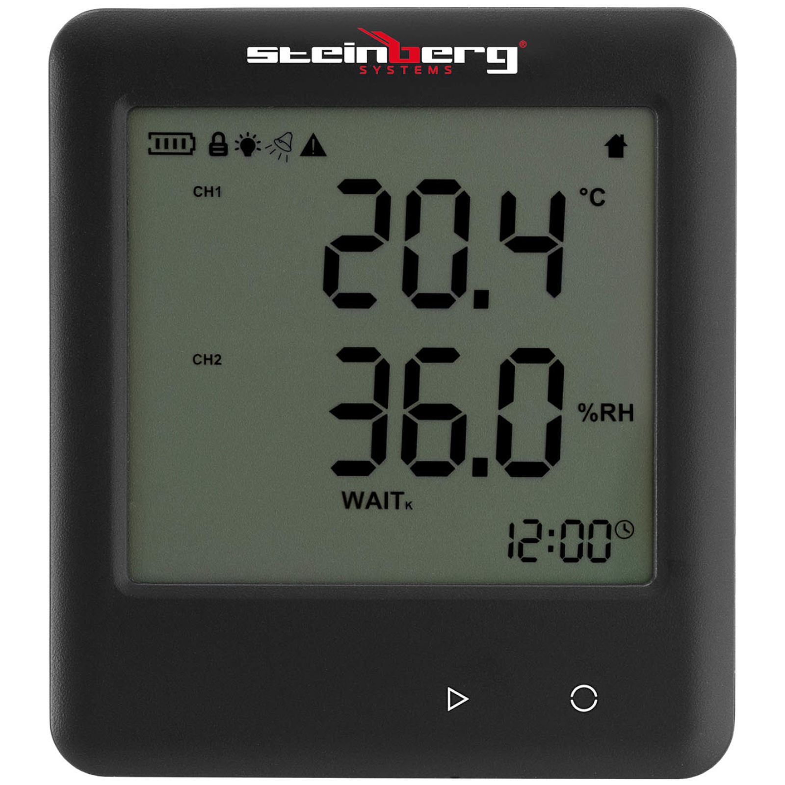 Termohigrometr rejestrator temperatury i wilgotności zakres -30 do 60C ...