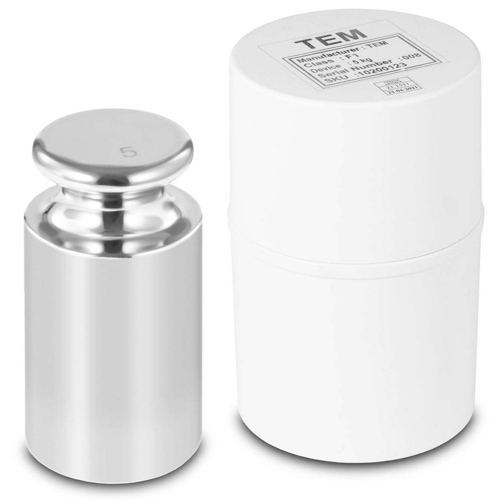 Wzorzec odważnik wagowy masy do kalibracji wag nierdzewny OIML klasa F1 ...